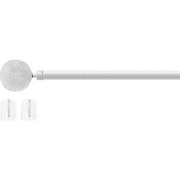 GOOD LIFE Scheibenstange &raquo;Kreis&laquo; &Oslash; 10 mm 1 l&auml;ufig-l&auml;ufig ausziehbar silber Kunststoff, Metall L: 50cm - 85cm &Oslash; 10mm, 1 l&auml;ufig