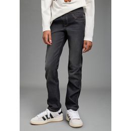 H.I.S. H.I.S M&auml;dchen Jeansjeggings &raquo;Jeggings mit leicht ausgestelltem Bein&laquo; eng anliegende Passform, innenliegender Gummizug am Bund 134, N-Gr