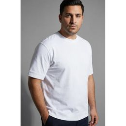 Man's World Plus Herren Rundhalsshirt &raquo;auch in Grosse Gr&ouml;&szlig;en bis Gr. 7XL Bauch-Fit mit breitem Saumb&uuml;ndchen&laquo; 2er-Pack, Regular Fit, Kurzarm, unifarben