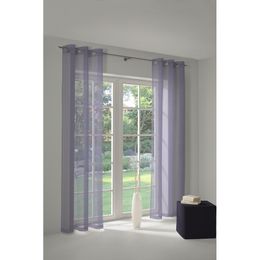 WIRTH Vorhang &raquo;LORCA&laquo; &Ouml;sen 1 Stk. tlg. lila Obermaterial: 66% Polyester, 34% Baumwolle 150cm, &Ouml;sen, 132cm