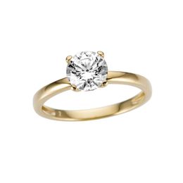 Firetti Damen Goldring &raquo;Schmuck Geschenk Gold 333 Damenring Verlobungsring Goldring Solit&auml;r&laquo; mit Zirkonia (synth.) gold 18, Gelbgold 333