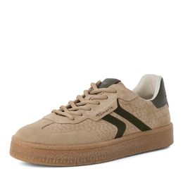 Tamaris Damen Plateausneaker Freizeitschuh, Halbschuh, Schn&uuml;rschuh im Retro-Look 41