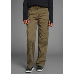 Kangaroos Damen Kangaroos Cargohose mit besonderem Taschen-Design gr&uuml;n 34, N-Gr