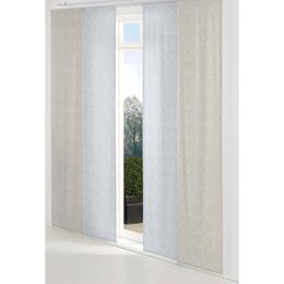 WIRTH Schiebegardine &raquo;Telfort&laquo; Paneelwagen 1 Stk. tlg. blau Jacquard, Baumwolle, Polyester 145cm, Paneelwagen, 60cm