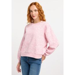 Ragwear Damen Sweatshirt &raquo;WUSS PRINT&laquo;, mit figurumspielender Passform, aus Baumwolle und Polyester, h&uuml;ftlang beige XL