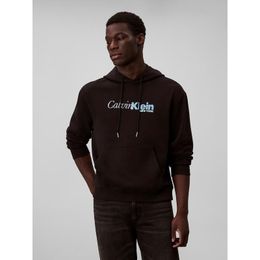 Calvin Klein Herren Kapuzensweatshirt &raquo;LS EU 350TERRY CURSIVE GRAPHIC H&laquo;, regular fit, Logo-Schriftzug schwarz S