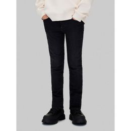 Calvin Klein Jeans Jungen Slim-fit-Jeans &raquo;SLIM ESS&laquo; f&uuml;r Kinder bis 16 Jahre, stone washed schwarz 4 (104), N-Gr