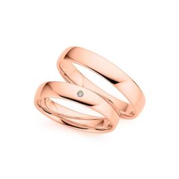 Phoenix Ph&ouml;nix Unisex Trauring &raquo;Schmuck Geschenk Gold 333 Trauring Ehering LIEBE versch. Varianten&laquo; Made in Germany, wahlweise mit oder ohne Brillant rosa 54,