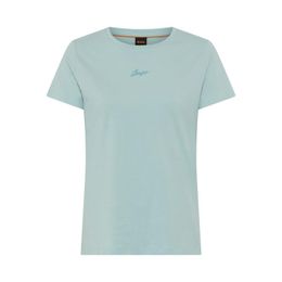 BOSS Orange Damen BOSS Orange T-Shirt &raquo;Elove Embro Premium Damenmode&laquo; mit Rundhals, Slim Fit blau XL