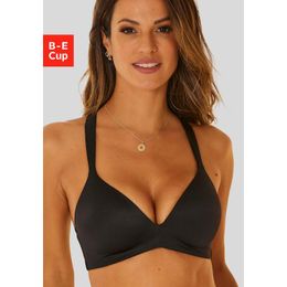 Nuance By Lascana Damen Nuance by Lascana Schalen-BH ohne B&uuml;gel f&uuml;r einen perfekten Komfort, bequemer BH, T-Shirt-BH schwarz 90, Cup C