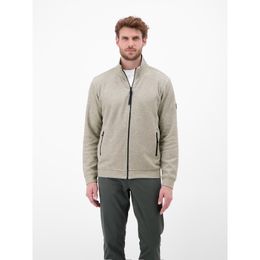 Lerros Herren Lerros Sweatjacke mit Stehkragen beige XXL