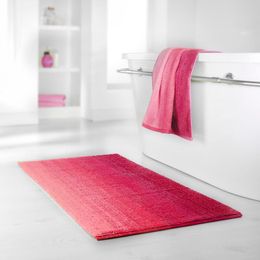 Dyckhoff Badematte &raquo;Colori 09285&laquo; H&ouml;he 14 mm fu&szlig;bodenheizungsgeeignet pink Bio-Baumwolle rechteckig (55cm x 65cm ), 1 Stk.