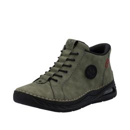Rieker Damen Slip-On Sneaker &raquo;Ready2GO&laquo; High Top Sneaker, Boots, Stiefelette mit verst&auml;rkter Fersenkappe gr&uuml;n 41