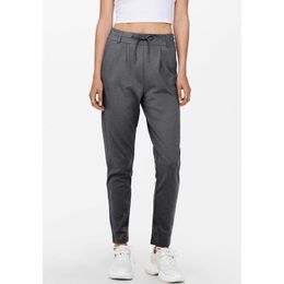 Only Damen Only Jogger Pants &raquo;ONLPOPTRASH &ndash; Joggerhose mit Tunnelzugbund und Stretch&laquo; casual, Milano Rib, regular fit, Viskosemischung grau XS (34), 