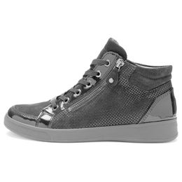 Ara Damen Sneakerboots &raquo;ROM&laquo; Hightop Sneaker, Schn&uuml;rboots mit Kontrastbes&auml;tze schwarz 4,5 (37,5)
