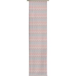 WIRTH Schiebegardine &raquo;Benewitz&laquo; Paneelwagen 1 Stk. tlg. rot Jacquard, Baumwolle, Polyester 145cm, Paneelwagen, 60cm