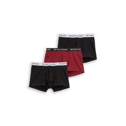 Tom Tailor Boxershorts Herren Gr&ouml;&szlig;e M bordeaux / schwarz / wei&szlig;