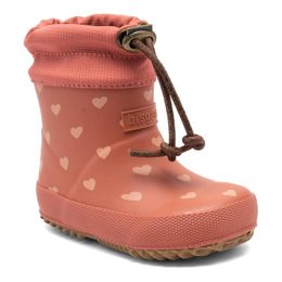 bisgaard M&auml;dchen Gummistiefel &raquo;baby thermo rubber&laquo; Regenstiefel mit Wollfutter, Gr&ouml;&szlig;enschablone zum Download rot 25