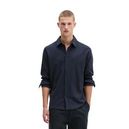 Marc O'Polo Marc O'polo Herren Marc O'Polo Langarm-Poloshirt regular fit aus weichem Bio-Baumwoll-Jersey blau XL