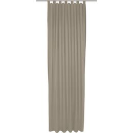 WIRTH Vorhang &raquo;Umea&laquo; Schlaufen 1 Stk. tlg. gr&uuml;n Jacquard, Polyester 145cm, Schlaufen, 132cm