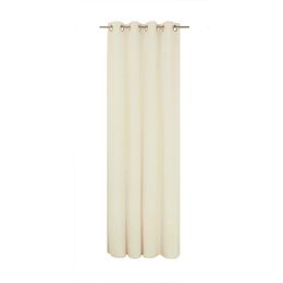 WIRTH Vorhang &raquo;LORCA&laquo; &Ouml;sen 1 Stk. tlg. beige Obermaterial: 66% Polyester, 34% Baumwolle 150cm, &Ouml;sen, 132cm