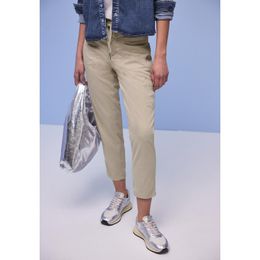 Street One Damen Street One Jogger Pants &raquo;Style Bonny&laquo; mit Cargo-Taschen und Kordelzug beige 44, L&auml;nge 28