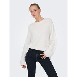 Jacqueline de Yong Jdy Damen JDY Strickpullover &raquo;JDYSONJA L/S O-NECK PULLOVER KNT NOOS&laquo; Materialmix wei&szlig; XL