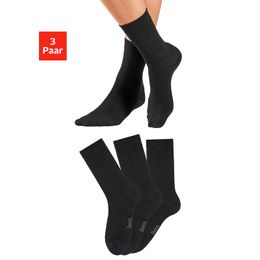 Bench. Damen Socken &raquo;Damen Wollsocken; Basic mit weichem Gummibund, Wandersocken&laquo; Packung, 3 Paar tlg. Damensocken aus flauschigem Material mit 