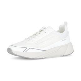 Rollingsoft Herren rollingsoft Sneaker , Freizeitschuh, Halbschuh, Schn&uuml;rer mit Details in der Sohle, G-Weite wei&szlig; 9 (43)