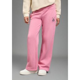 Kidsworld M&auml;dchen Kidsworld Sweathose &raquo;Weitgeschnitten Sweathose&laquo; weite Beinform, innenliegender Gummizug im Bund pink 170, N-Gr