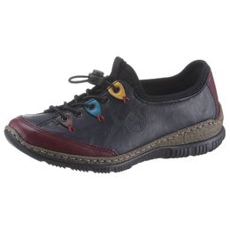 Rieker Damen Slip-On Sneaker Slipper, Schlupfschuh mit sportlichem Schnellverschlu&szlig; bunt 40
