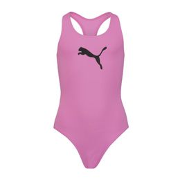 Puma M&auml;dchen Puma Badeanzug &raquo;Puma SWIM GIRLS RACERBACK SWIMSUIT&laquo; Racerback-Passform pink 128, N-Gr