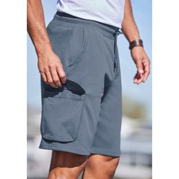 AUTHENTIC LE JOGGER Herren AUTHENTIC LE JOGGER Sweatshorts &raquo;, kurze Sweathose&laquo; Cargotaschen mit Webdetails blau L (52/54), N-Gr