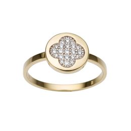 Firetti Damen Goldring &raquo;Schmuck Geschenk Gold 333 Damenring Goldring&laquo; mit Zirkonia (synth.) wei&szlig; 19, Gelbgold 333