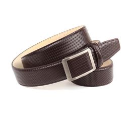 Anthoni Crown Herren Lederg&uuml;rtel braun 85