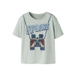 name it Jungen T-Shirt &raquo;NMMHOLLI SS NREG TOP BOX&laquo; Baumwollmischung, regular fit 92