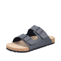 Rieker Herren Pantolette Sommerschuh, Schlappen, Hausschuh, mit zwei Schnallenverschl&uuml;ssen 42