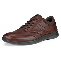 Ecco Herren Schn&uuml;rschuh &raquo;Irving&laquo; , Freizeitschuh, Halbschuh, Schn&uuml;rschuh mit gepolstertem Schaftrand braun 42