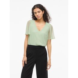 Vila Damen T-Shirt &raquo;VIFALIA V-NECK S/S TOP - NOOS&laquo; gr&uuml;n 40
