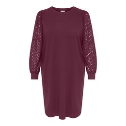 Only Carmakoma Damen Only CARMAKOMA Midikleid &raquo;CARDONNA L/S MIX O-NECK MIDI DRESS JRS&laquo; Baumwollmischung S, N-Gr