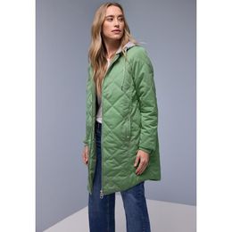 Street One Damen Street One Steppjacke mit Kapuze mit abnehmbarer Jersey-Kapuze 36