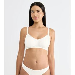 Sloggi Damen Sloggi Soft-BH &raquo;ZERO Feel Pure&laquo; mit herausnehmbaren, atmungsaktiven Pads, dezenter Streifeneffekt L, N-Gr