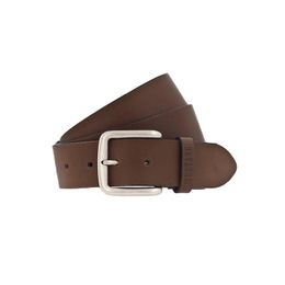 Mustang Herren Mustang Lederg&uuml;rtel &raquo;"Victor"&laquo; mit klassischer Dornschlie&szlig;e, 4 cm breit, unifarben braun 85