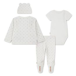 Huggies Babywear M&auml;dchen HUGGIES babywear Shirt, Hose, Jacke & M&uuml;tze &raquo;HUGN 4PC SET&laquo; Set, 4 Teile, 4 M&uuml;tze-J&auml;ckchen-Body-Hose mit Fuss - Alloverprint 