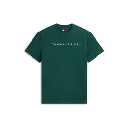 Tommy Jeans T-Shirt Herren Gr&ouml;&szlig;e XXL dunkelgr&uuml;n / wei&szlig;