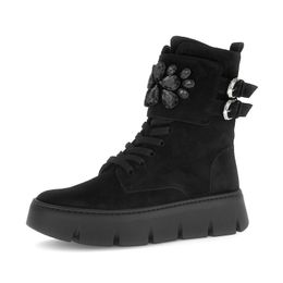 Gabor Damen Schn&uuml;rboots schwarz 39