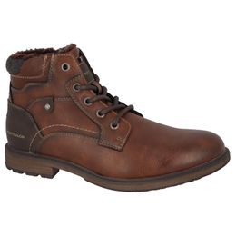 Tom Tailor Herren Tom Tailor Winterboots mit Logoschriftz&uuml;gen, Weite G braun 44