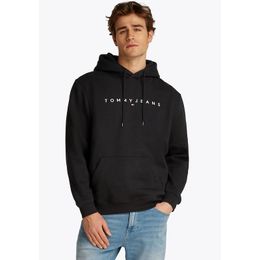 Tommy Jeans Herren Hoodie &raquo;TJM REGULAR LINEAR LOGO HOODIE EXT&laquo;, mit Logo-Stickerei schwarz L