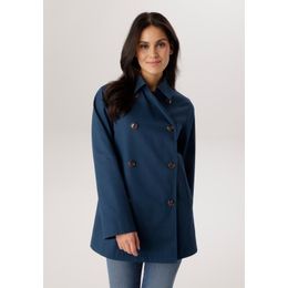 Aniston Selected Damen Aniston SELECTED Cabanjacke ohne Kapuze mit zwei Eingriffstaschen blau 42