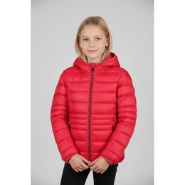CMP M&auml;dchen CMP Steppjacke &raquo;KID G JACKET FIX HOOD&laquo; mit Kapuze mit durchgehendem Rei&szlig;verschluss, winddicht, wasserabweisend rot 152